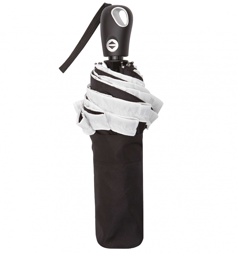 Parisian - auto open & close Carbon Steel 80km/h Umbrella - black with ...